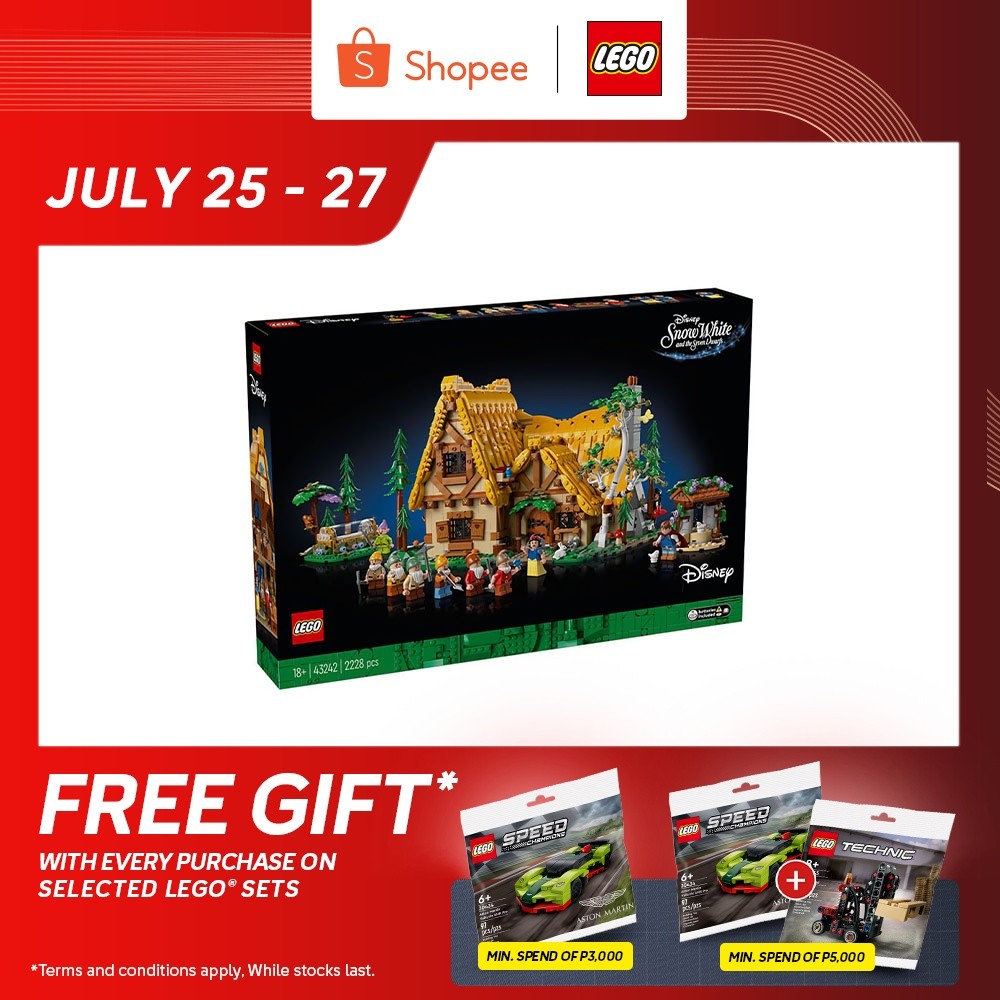 LEGO® D2C Disney Princess 43242 Snow White and the Seven Dwarfs ...
