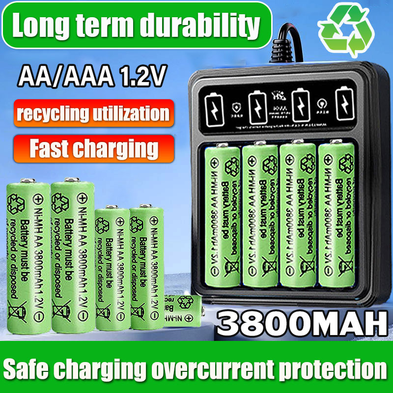 Five years is not bad Original rechargeable battery AA/AAA 1.2V 3800mAh ...