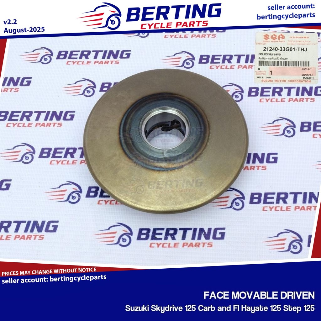 SGP FACE MOVABLE DRIVEN Suzuki Skydrive 125 Carb and FI Hayate 125 Step ...