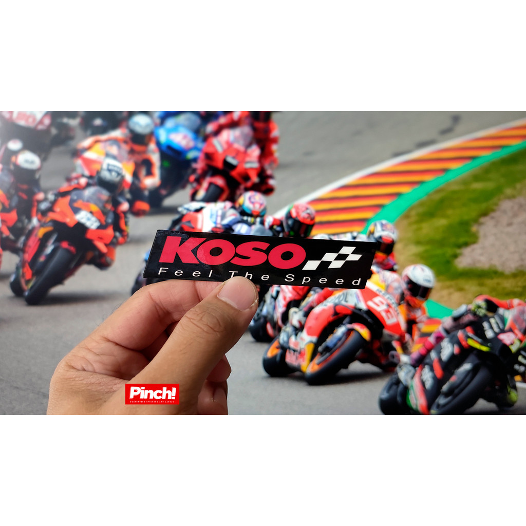 Pinch Motorcycle Sticker - KOSO Racing 4pcs | Shopee Philippines