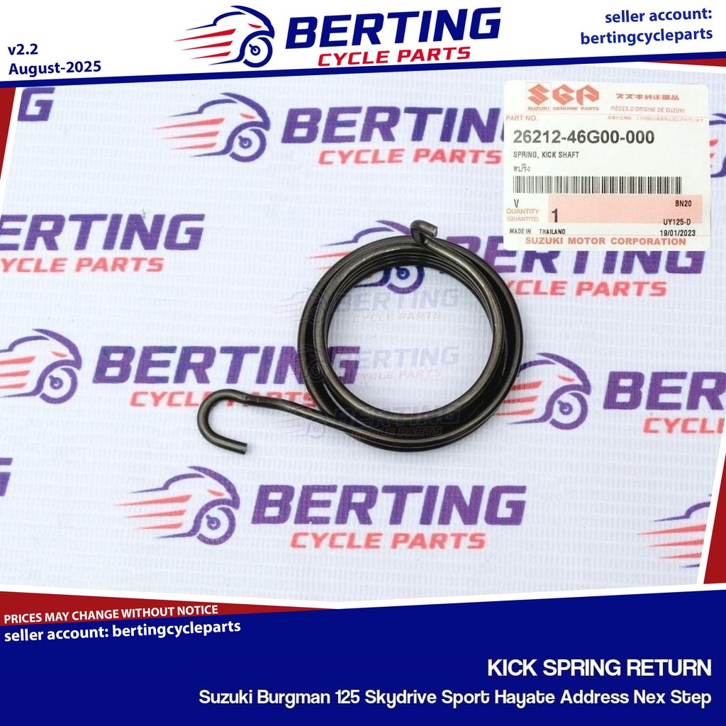SGP SPRING KICK SHAFT Suzuki Burgman Skydrive Sport Crossover Address ...