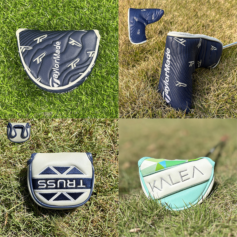 Golf Putter Cover Taylor Straight Half Round GOLF Golf Club Head Cover ...
