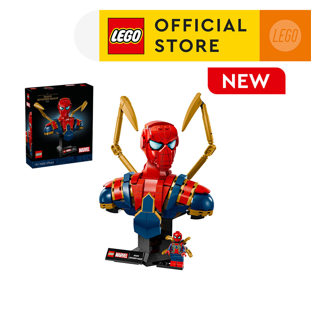 LEGO Super Heroes 76326 Iron Spider-Man Bust (379 Pieces) | Shopee ...