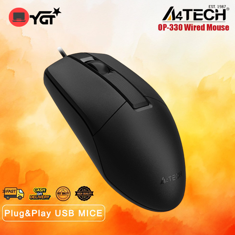 A4TECH Original Wired Mouse 1200 DPI Optical Comfortable And Durable ...