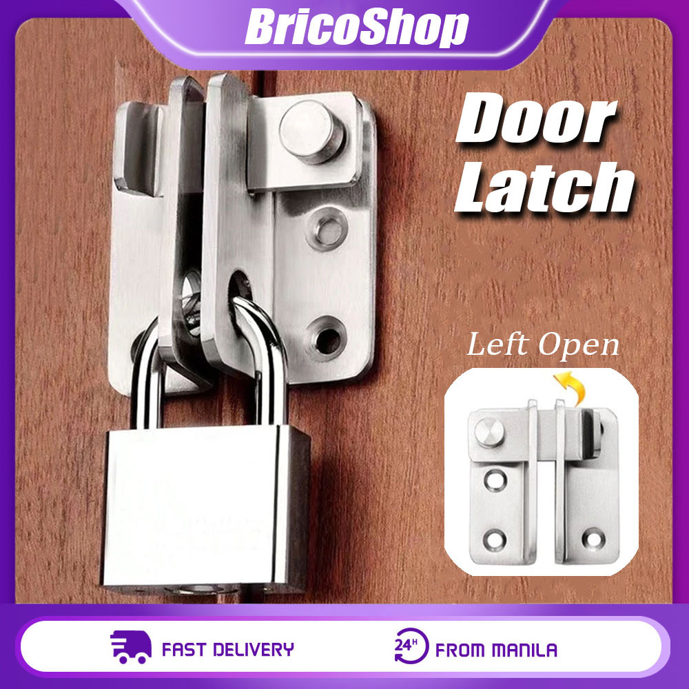Door Catch Latch Stainless Steel Safety Hasp Door Lock for Bathroom ...