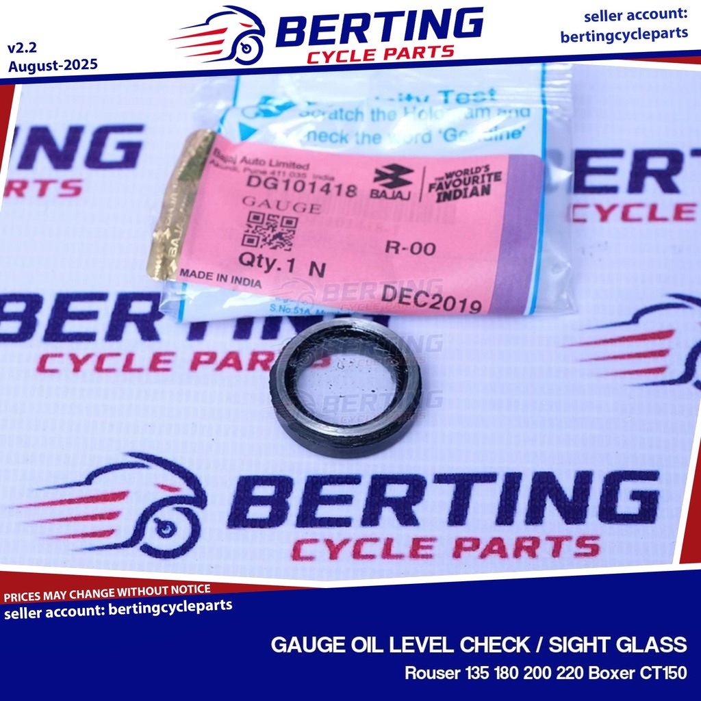 GAUGE OIL LEVEL CHECK / SIGHT GLASS Rouser 135 180 200 220 Boxer CT150 ...