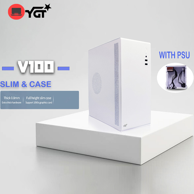 YGT V100 PC Computer Case Gaming PC Case With PSU Office Or Gaming ...