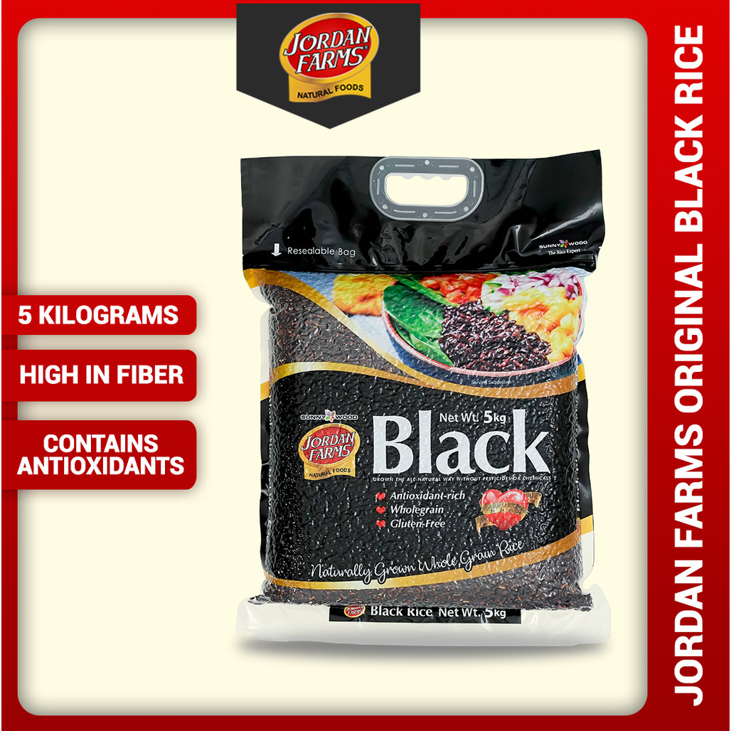 Jordan Farms Black Rice 5kg (Organically Grown Unpolished rice ...