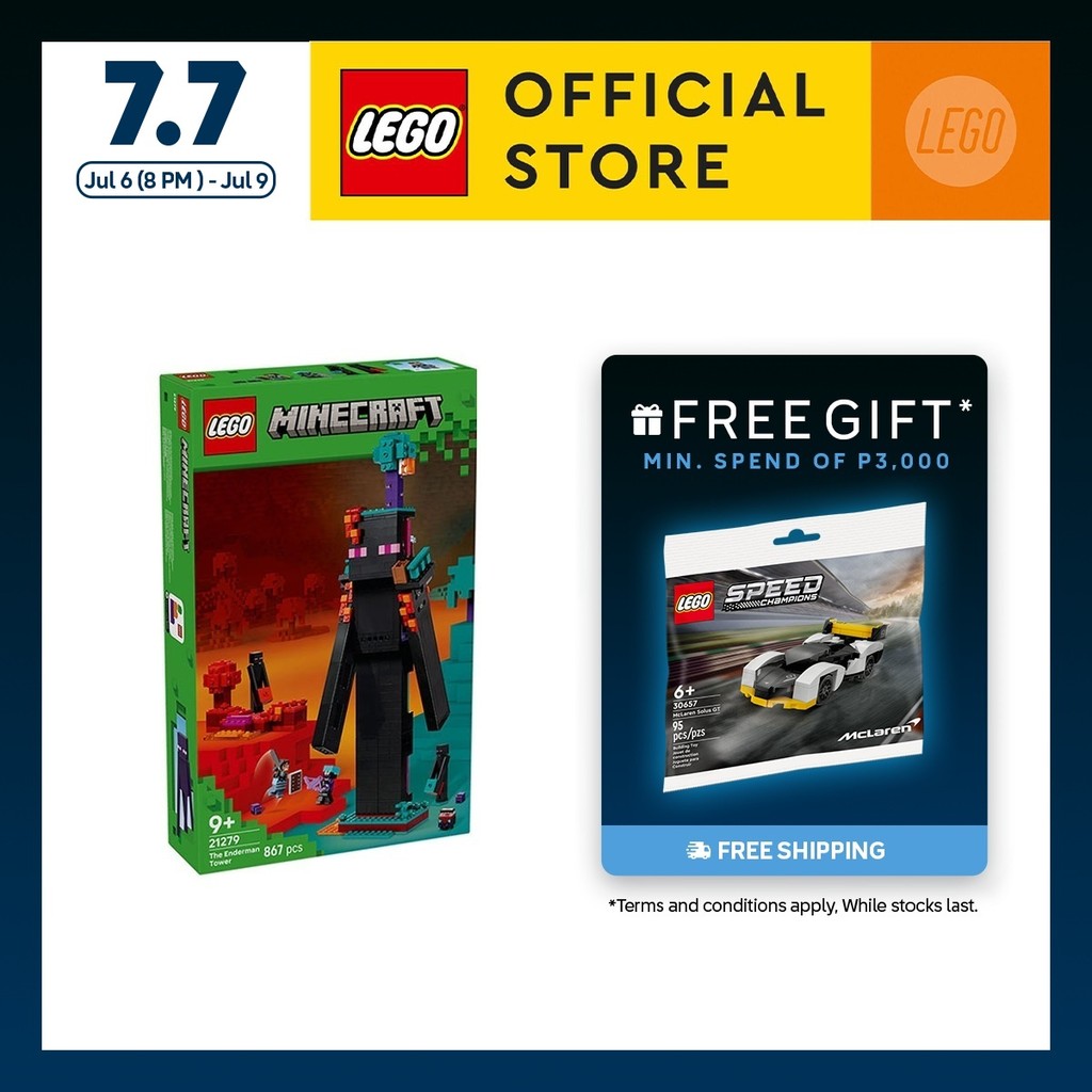 LEGO® Minecraft 21279 The Enderman Tower, Age 9+, Building Blocks, 2025 ...