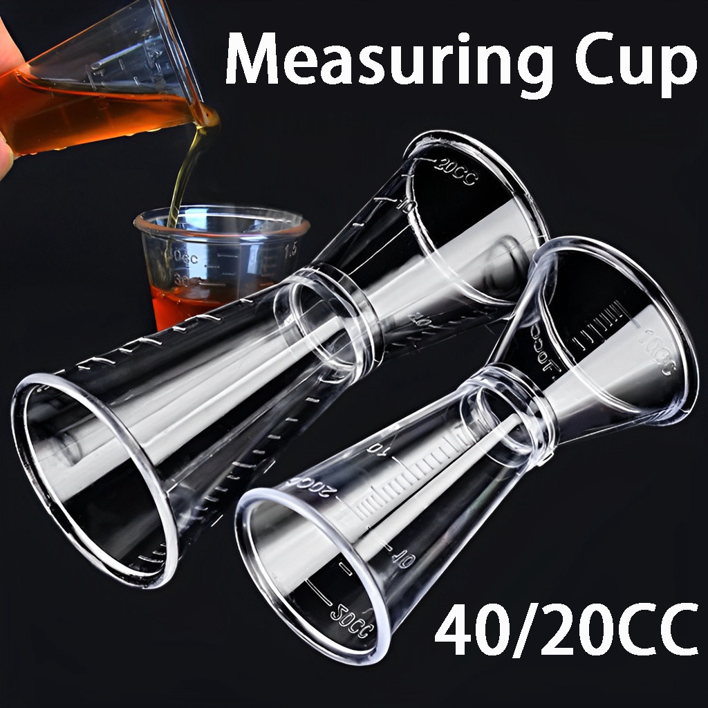 Acrylic Clear Double Jigger Measuring Cup Measuring Cup 20/40CC for ...
