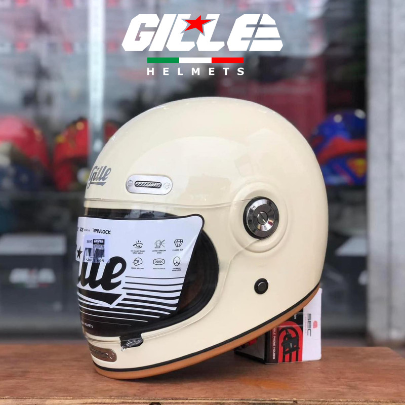 GILLE Official ATAVISTIC Classic helmet For Motorcycle Full Face ...