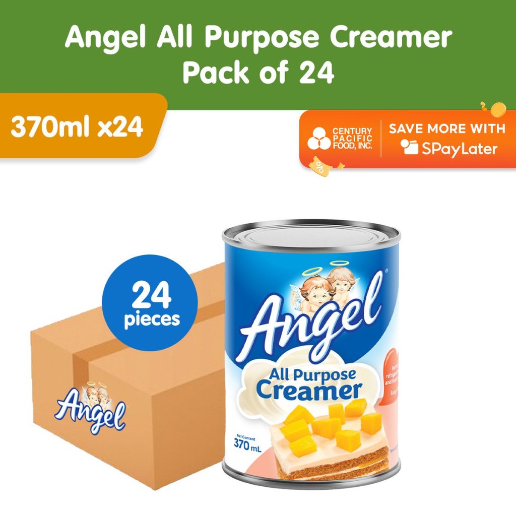 Angel All Purpose Creamer 370ml (Case of 24pcs) - Perfect for Cakes ...