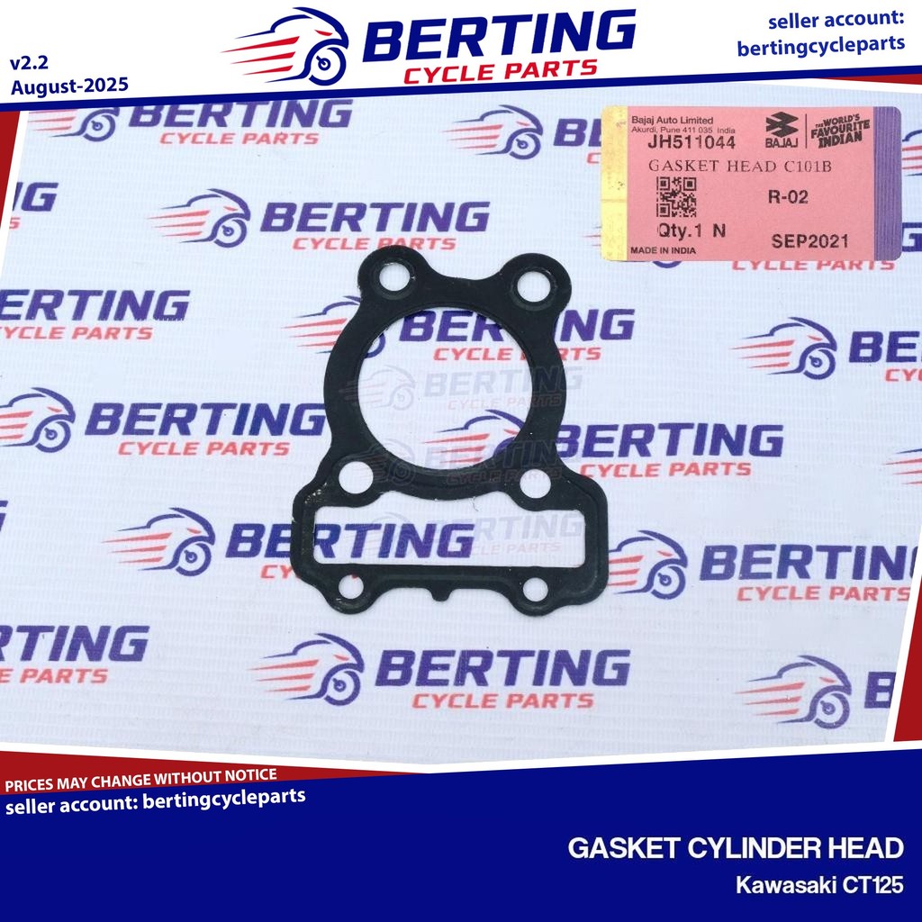 GASKET CYLINDER HEAD Kawasaki CT125 Genuine JH511044 | Shopee Philippines