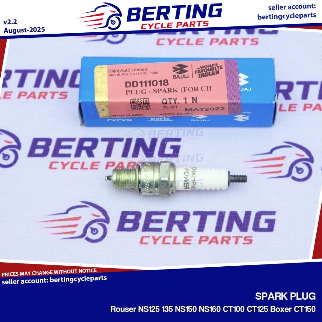 SPARK PLUG Rouser NS125 135 NS150 NS160 CT100 CT125 Boxer CT150 Genuine ...