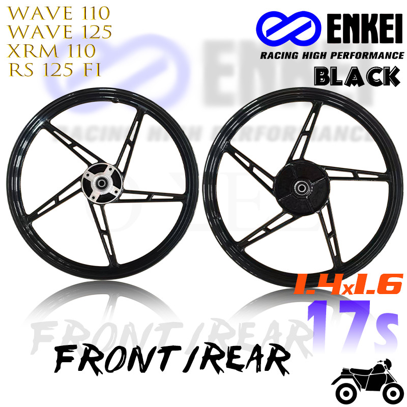 ENKEI MAGS Slanted 5 Spokes Classic model for honda WAVE 110 WAVE 125 ...