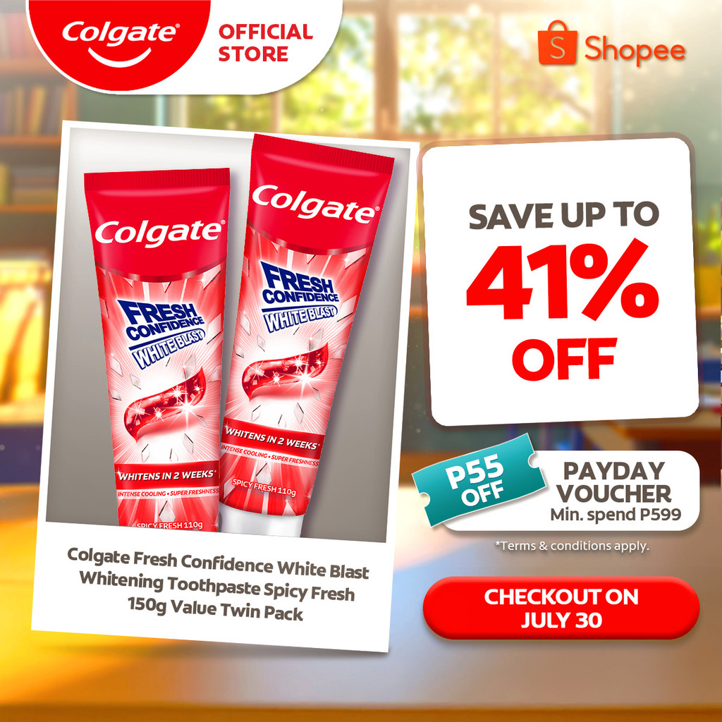 Colgate Fresh Confidence White Blast Whitening Toothpaste Spicy Fresh ...