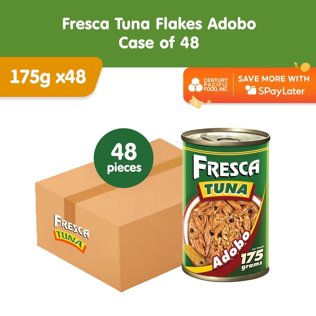 Fresca Tuna Flakes Adobo 175g (Case of 48pcs) | Shopee Philippines