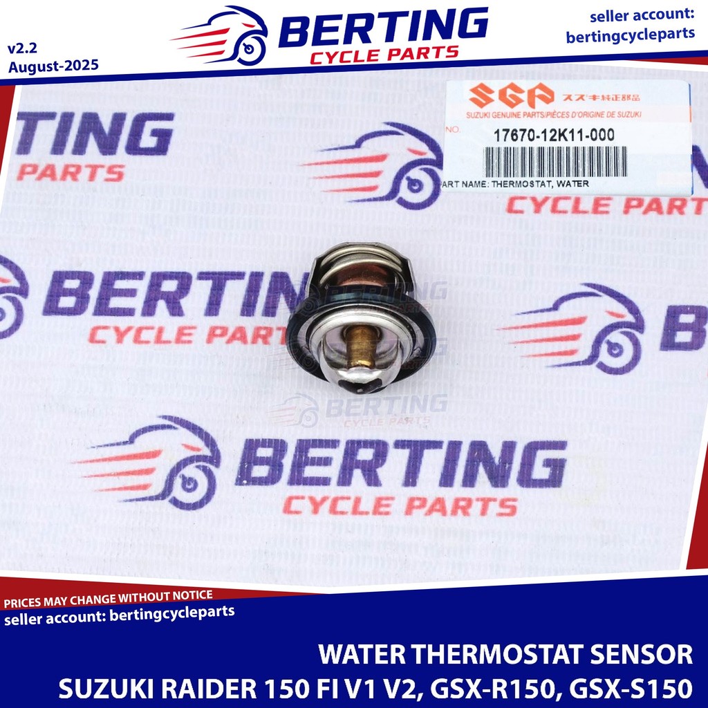 SGP WATER THERMOSTAT SENSOR Suzuki Raider 150 FI V1 V2 GSX-S150 GSX ...