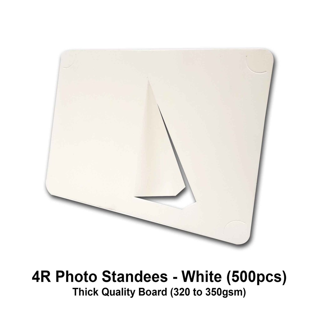 500pcs 4R Photo Standee Frame Standees for Photobooth WHITE - Thick ...