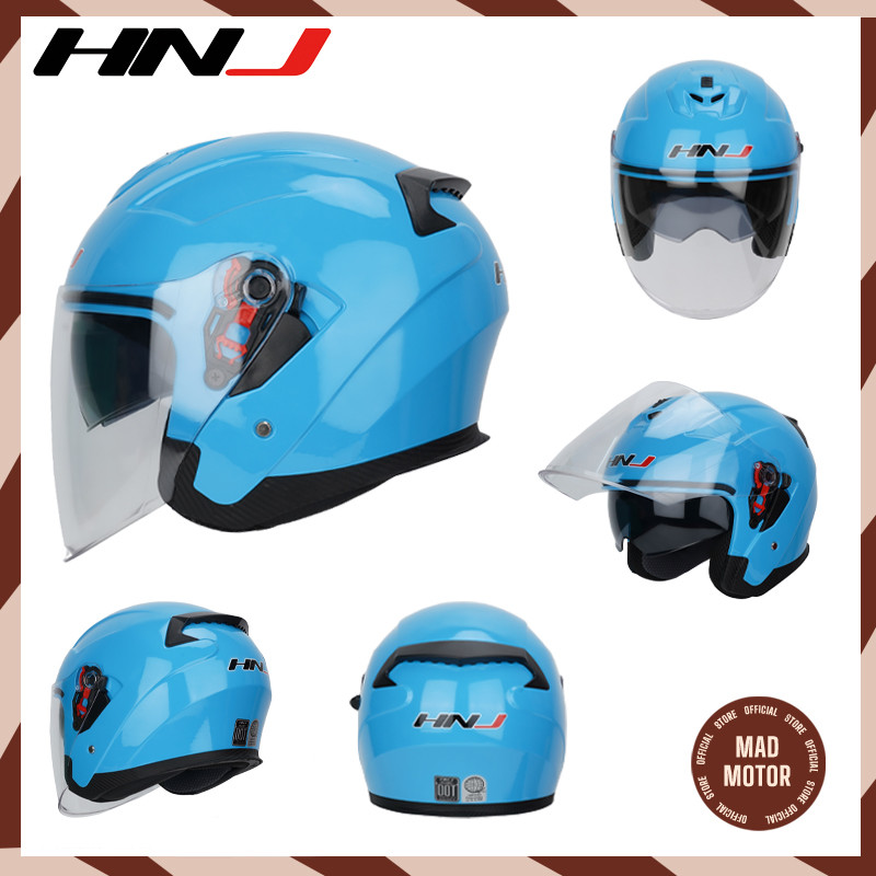HNJ Half Face Helmet Dual Visor Motor Helmets For Motorcycles Helmet ...