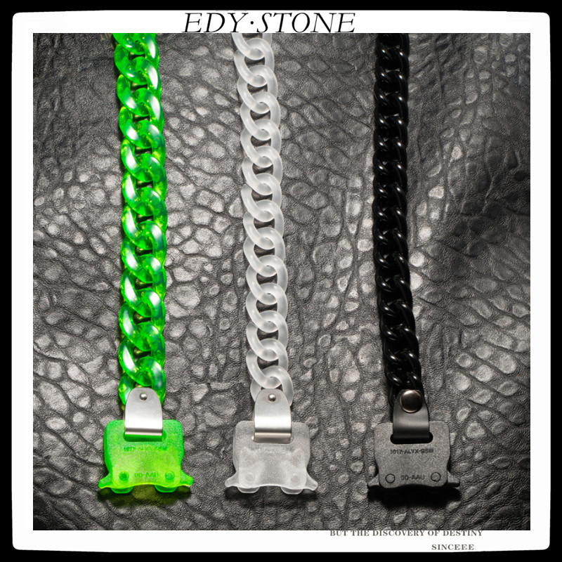 Letter ROLLERCOASTER 9SM EDY 21SS Punk Girls Men Bracelet Jewelry Hip ...