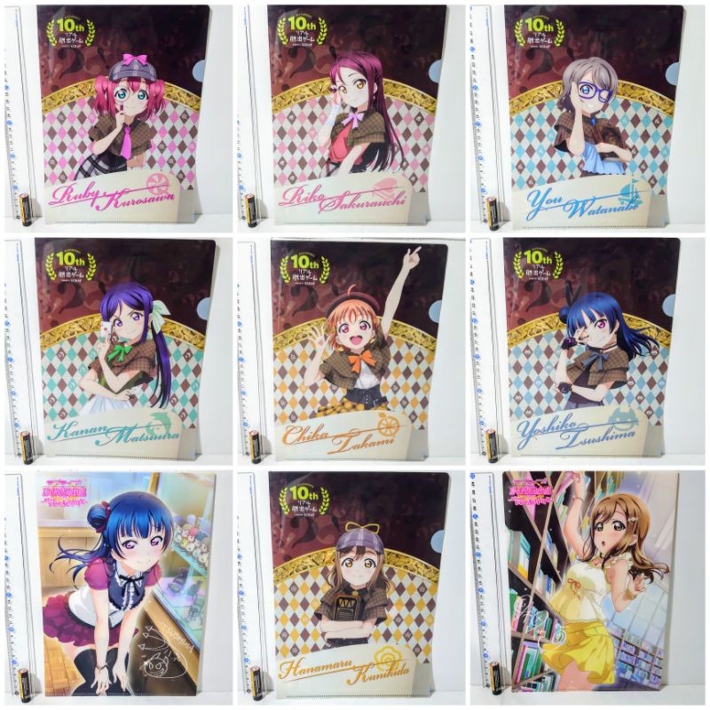 Assorted Love Live Clearfile Folders - Official anime merch. school ...