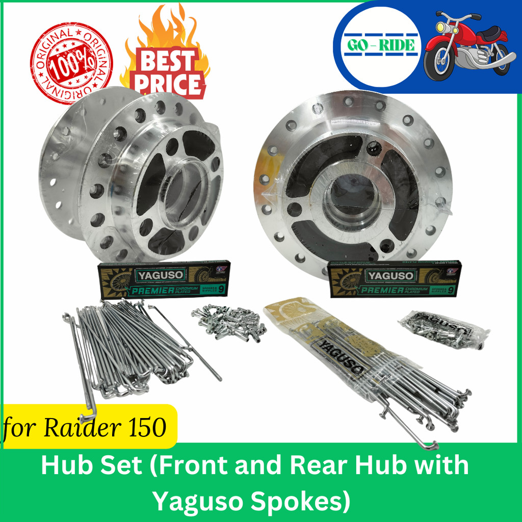 Hub Set Raider 150 Carb/FI with Yaguso Spokes | Shopee Philippines