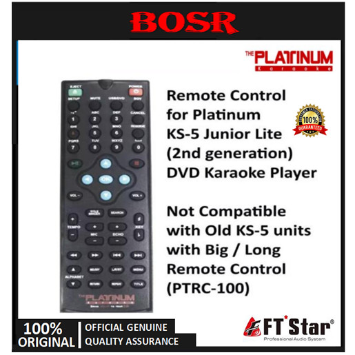 The Platinum KS-5 Junior Lite Remote Control (Black) | Shopee Philippines