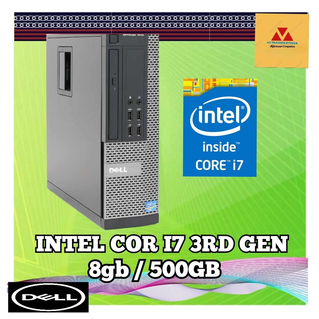 INTEL I7 3RD GEN / 8GB / 500GB / DELL 7010 I7 3RD GEN CPU / REFURBISHED ...