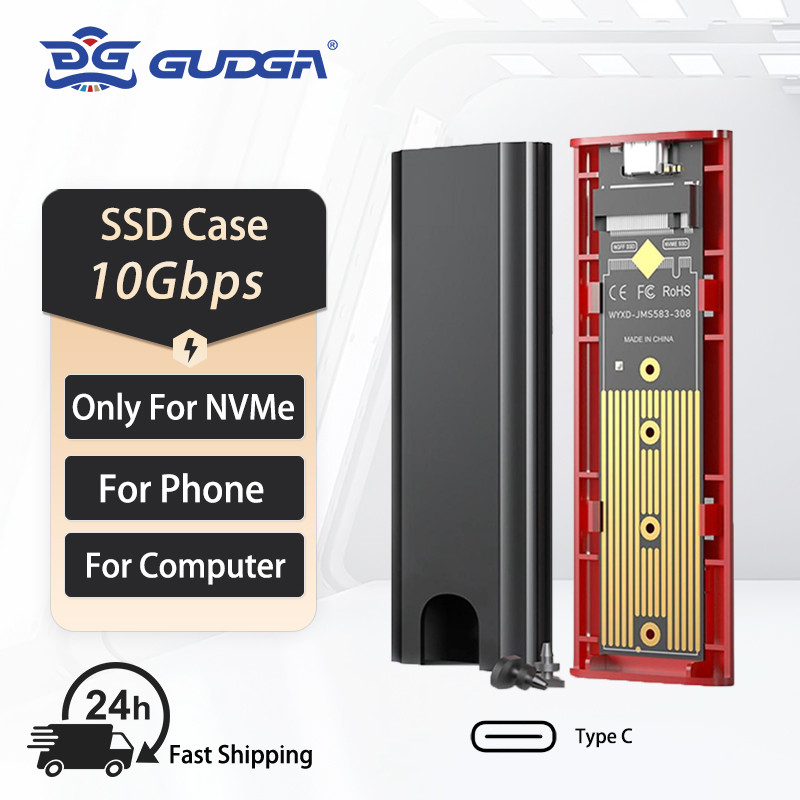 M2 SSD Enclosure NVMe USB3.1 Gen 2 10Gbps PCIe SSD Box for M.2 NVMe SSD ...