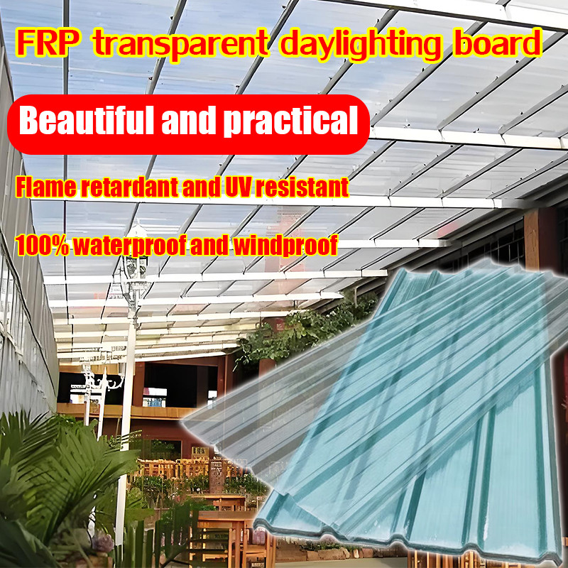 Fiber Glass Sheet Clear transparent daylighting board sunlit roof panel ...