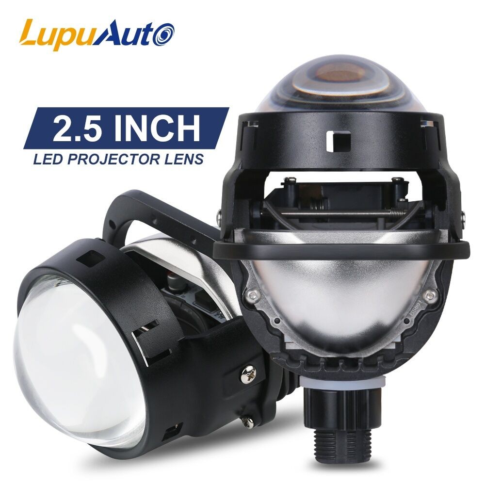 LupuAuto For H4 H7 9005 9006 100W High Low Beam Retrofit Biled 3.0 Inch Bi Led Projector Lens ...
