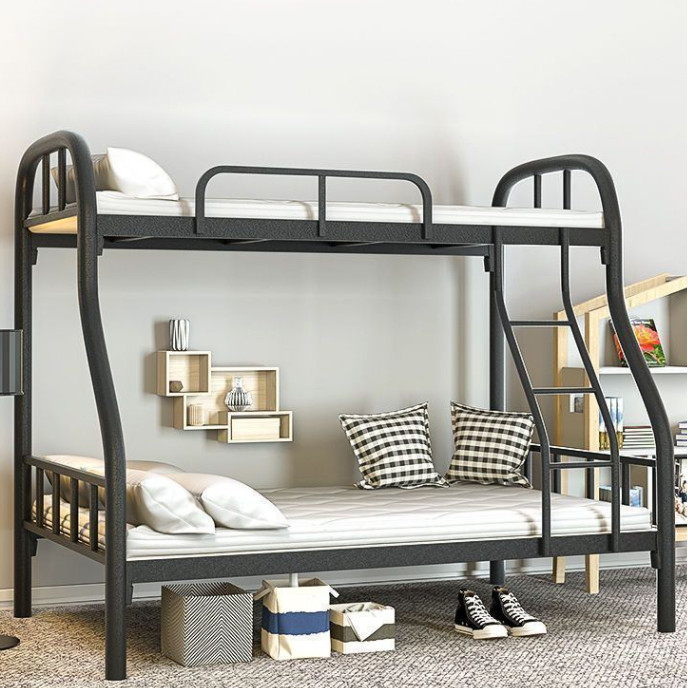 Bunk Bed Double Deck Bed Dormitory Metal Bunk Bed with Stairs Metal Bed ...