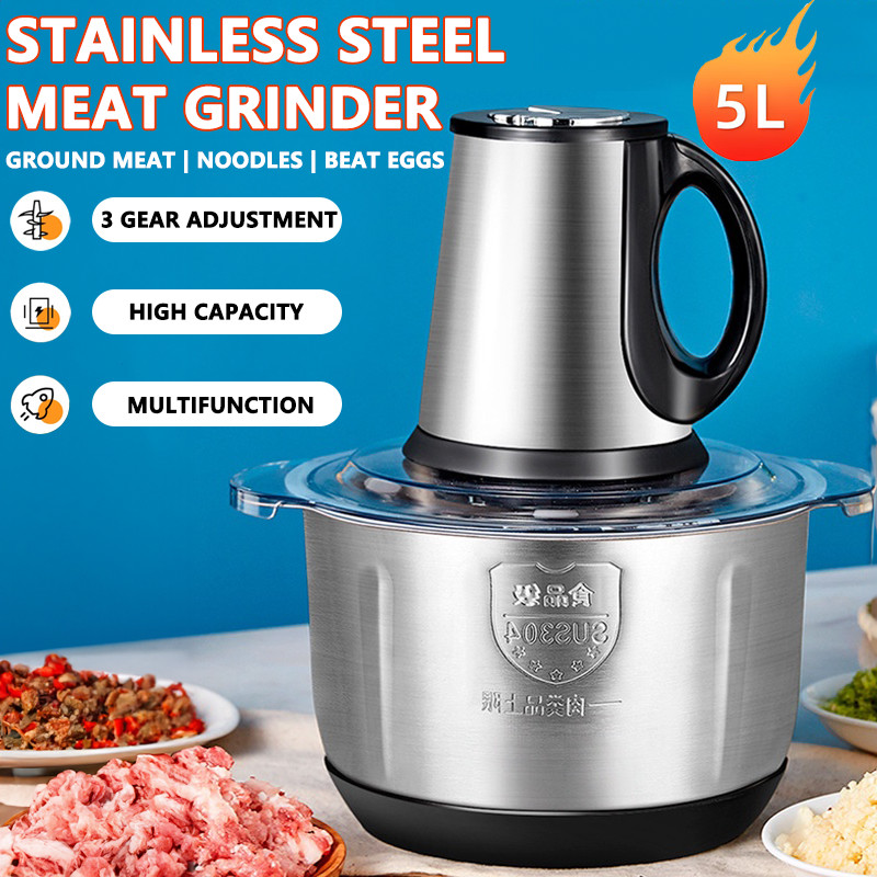 5L Meat grinder heavy duty japan food processor and grinder set meat grinder food processor ...