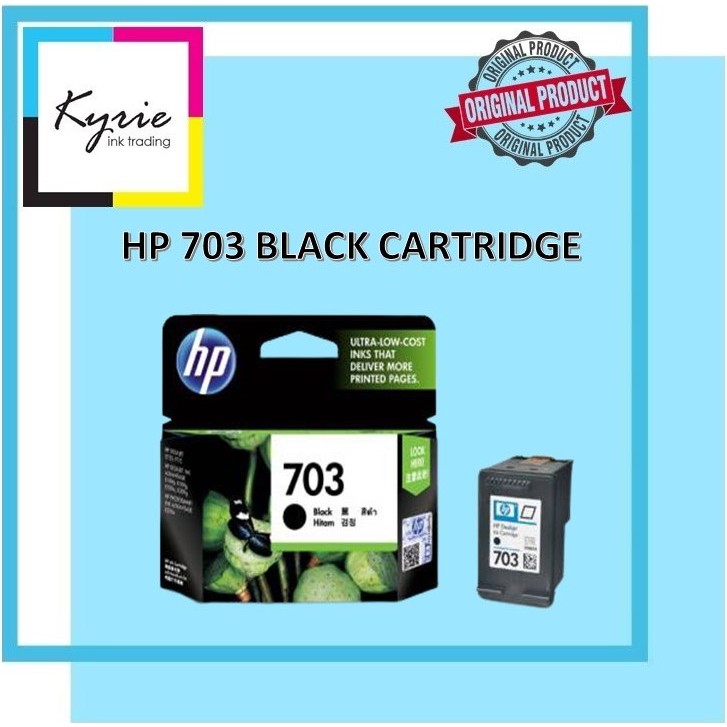 HP 703 Black Original Ink Advantage Cartridge | Shopee Philippines