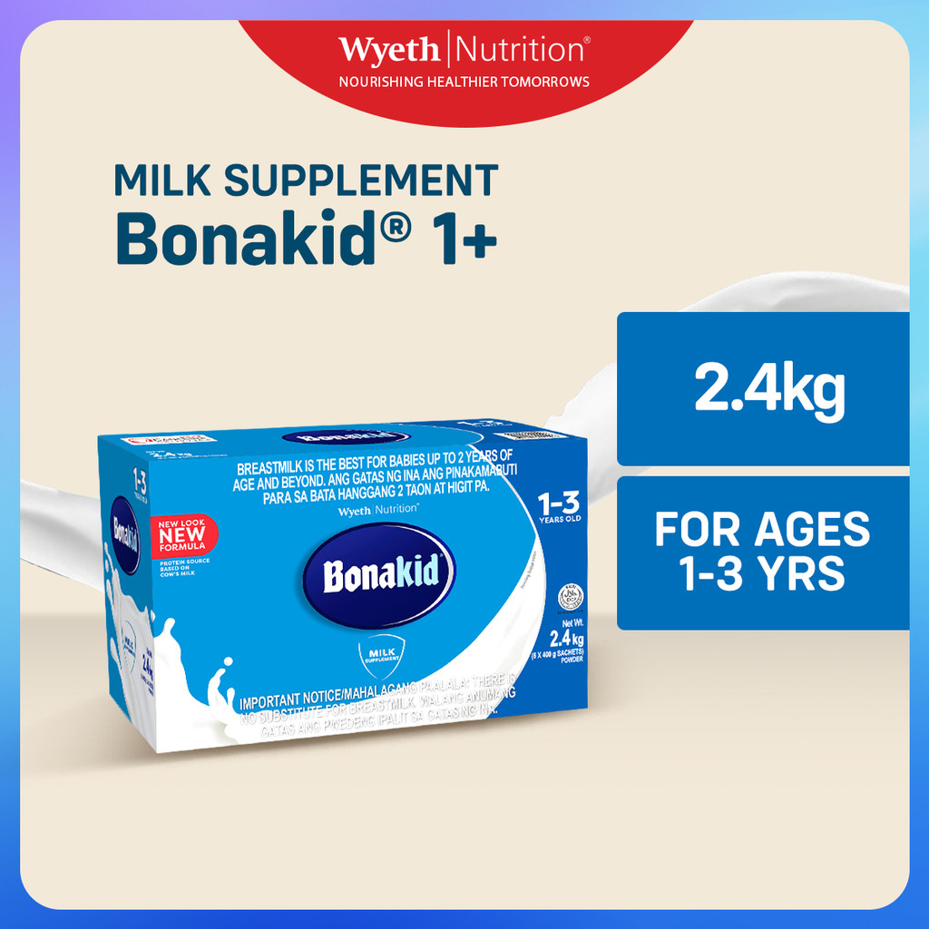 Bonakid Stage 3 Milk Supplement for Children 1 to 3 Years Old 2.4kg | Shopee Philippines