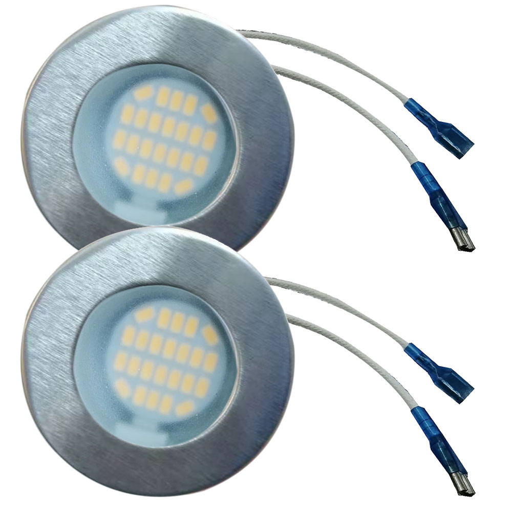 2-Piece 12V 24V AC DC 2 Pin Range Hood Puck Lights for 55mm Hole ...
