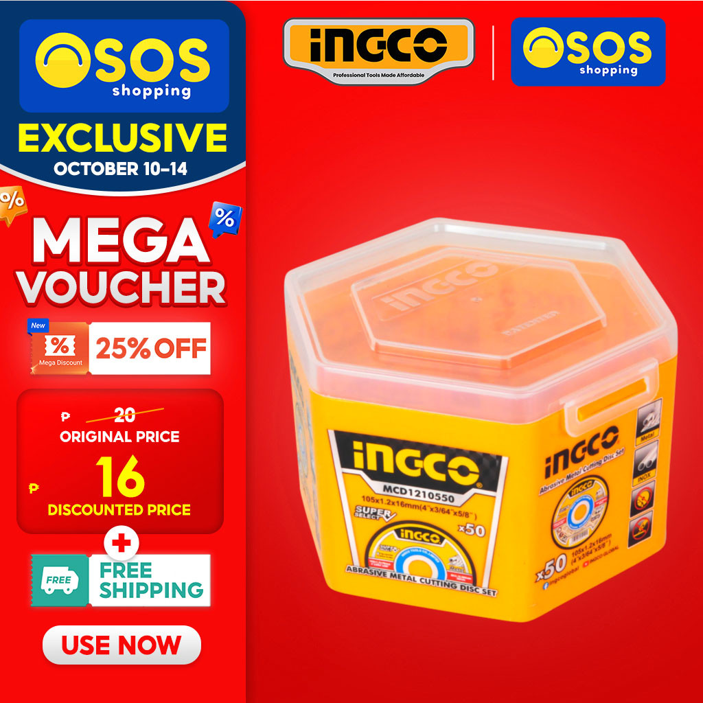 INGCO by OSOS Stackable Storage Box / Cutting Disc (CASE Only) | Shopee ...