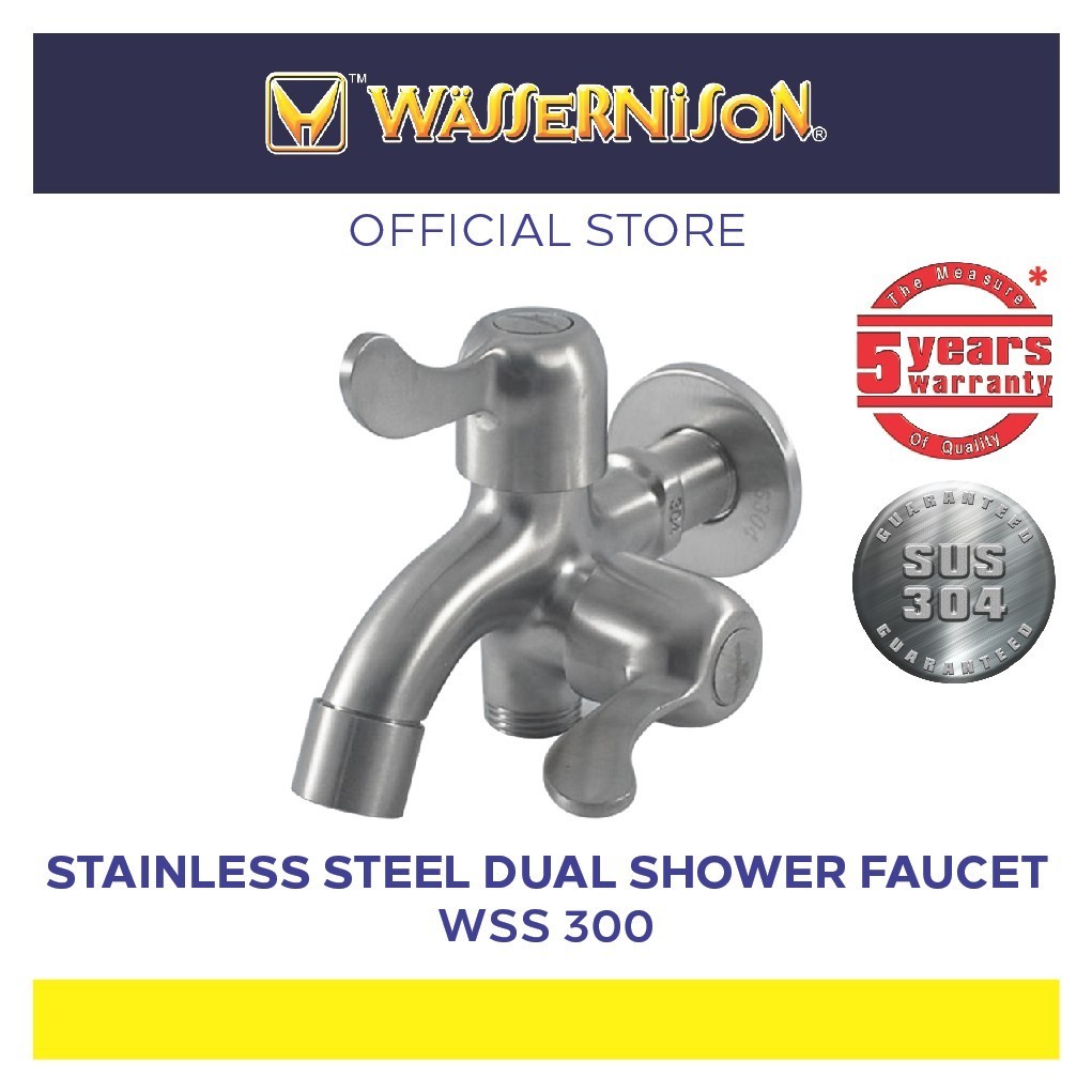 Wassernison Stainless Steel Dual Shower Faucet | Shopee Philippines