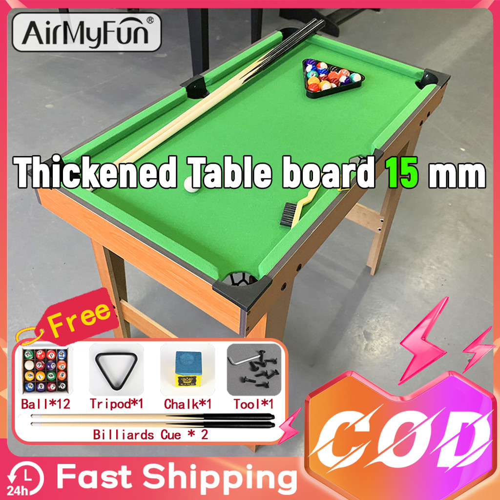 27x14 inches mini billiard table for kids wooden with tall feet ...