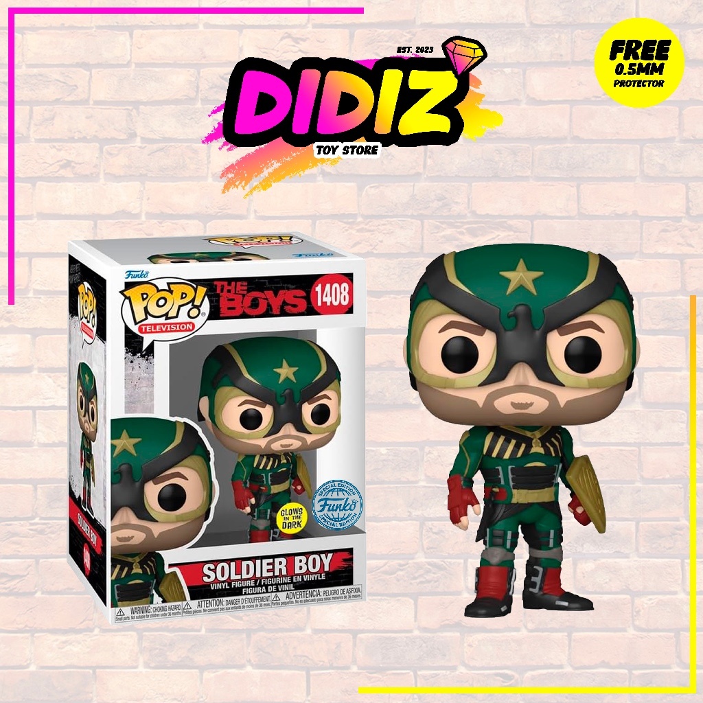Funko POP! The Boys: Soldier Boy GITD Funko Special Edition Exclusive ...