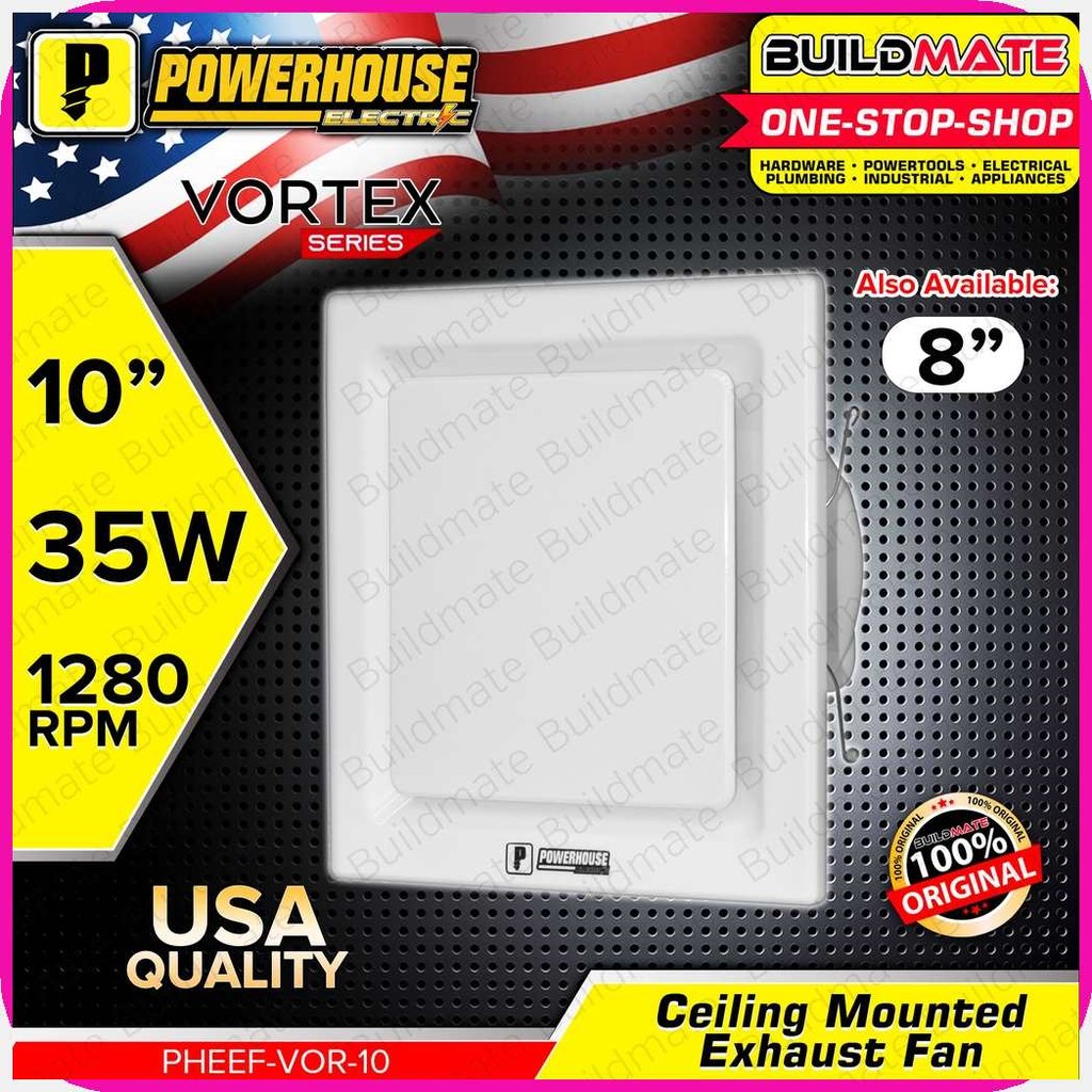 POWERHOUSE:x@pU+Electric@fX+ZE@Exhaust@cP+Gq@DU+Fan Qc+Ceiling Mounted Vortex Series 8" Inch ...