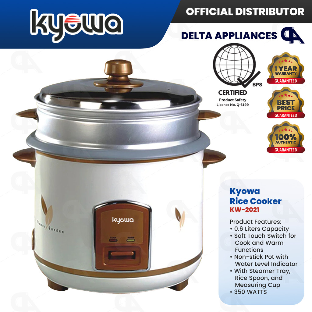 Kyowa Rice Cooker W/ Steamer 0.6L Original w/ 1 Year Warranty KW 2021 ...