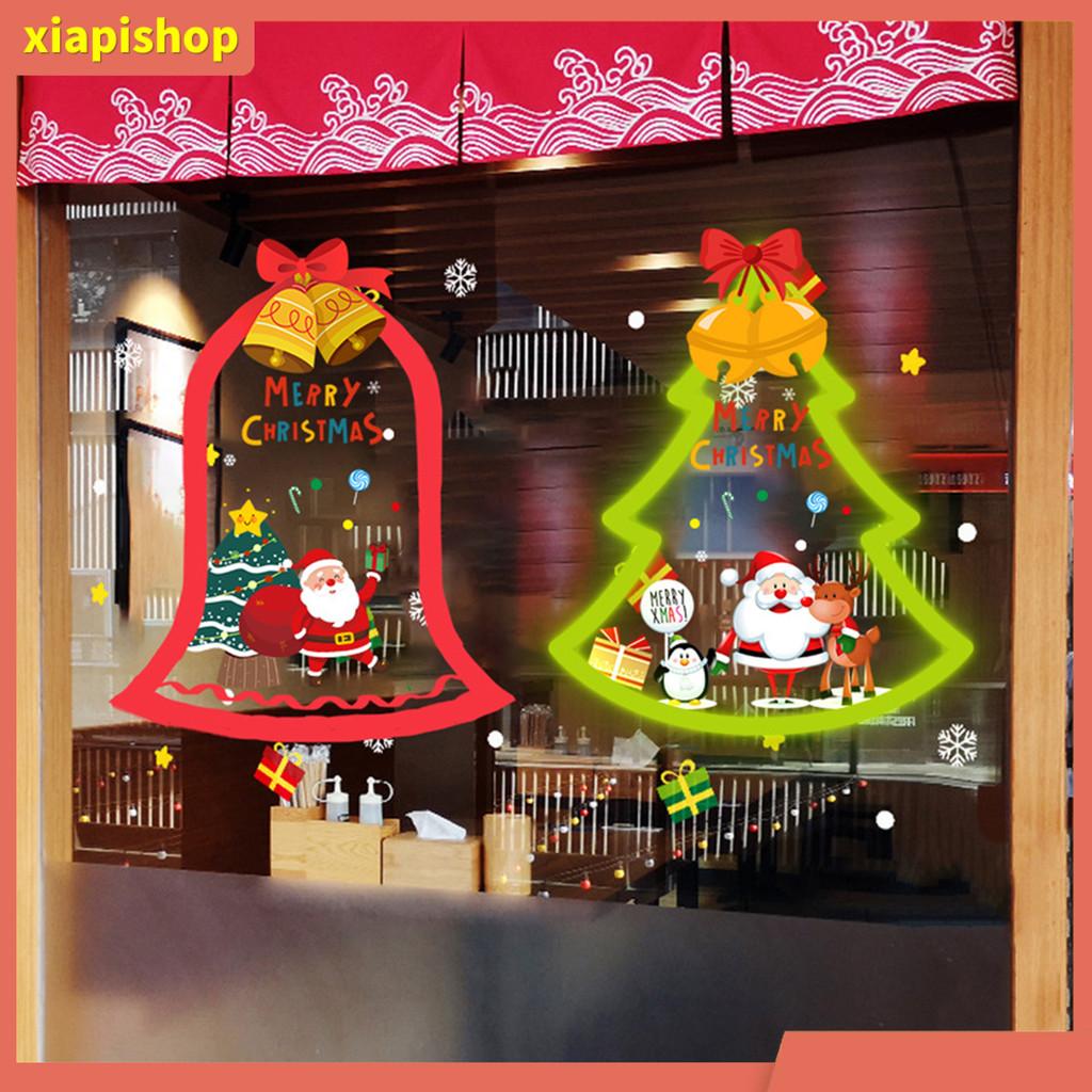 XPS Santa Claus Window Stickers Festive Christmas Window Stickers Santa ...