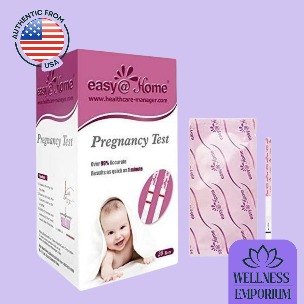 Easy at Home Pregnancy Test Kit 20 Strips - Sold by WEA | Shopee ...