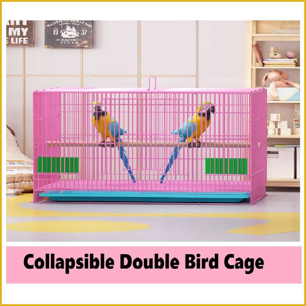 Hanging^zz)Rectangular}g>Collapsible}f)Single>c}Bird)Q>Cage | Shopee ...