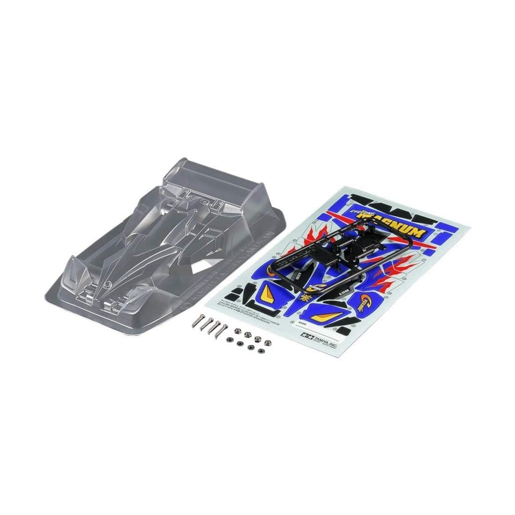 Authentic Tamiya Mini 4WD Special Project Cyclone Magnum Clear Body Set ...