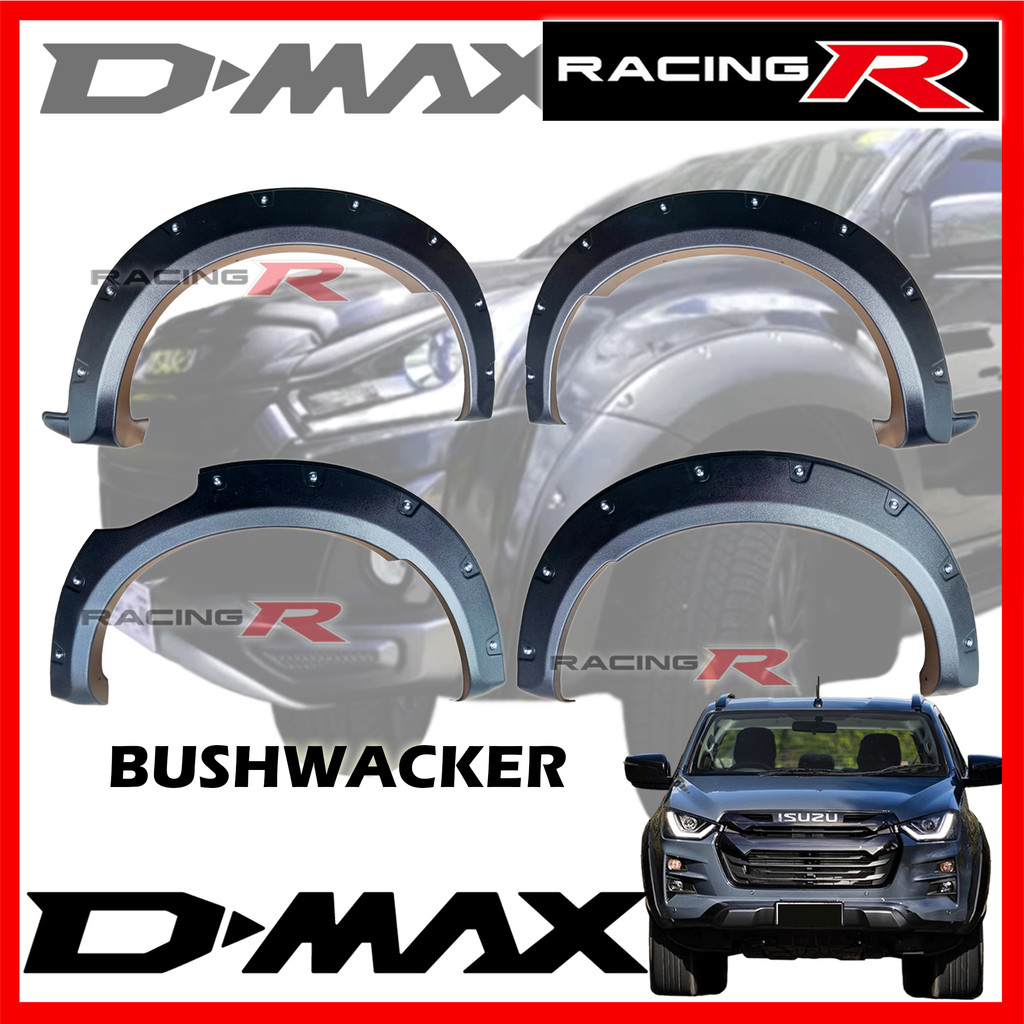 Isuzu DMAX 2021 to 2024 OEM Bushwacker Plain Black ( Car Accessories ...