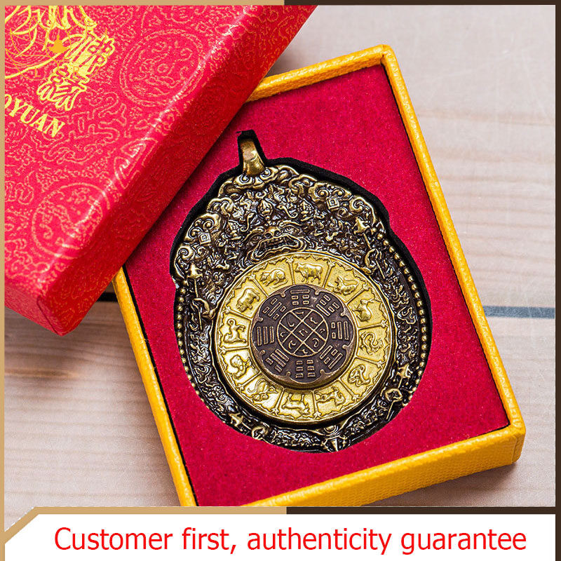 LR-Tibetan amulet pendant, nine palace pendant eight waist diagram ...