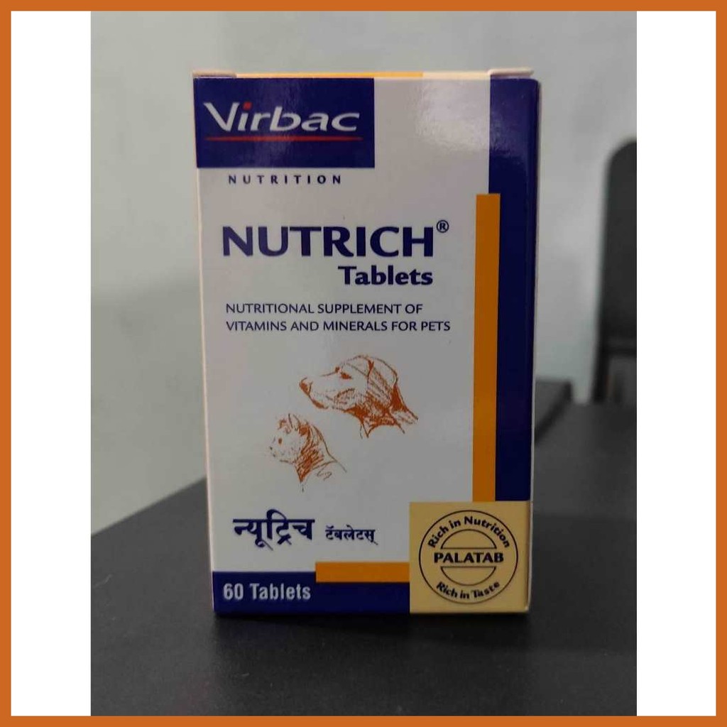 Virbac@Ag*Nutrich~hQ)Vitamins;h,And!fa[Minerals!eZ,60[Pq!Tablets ...